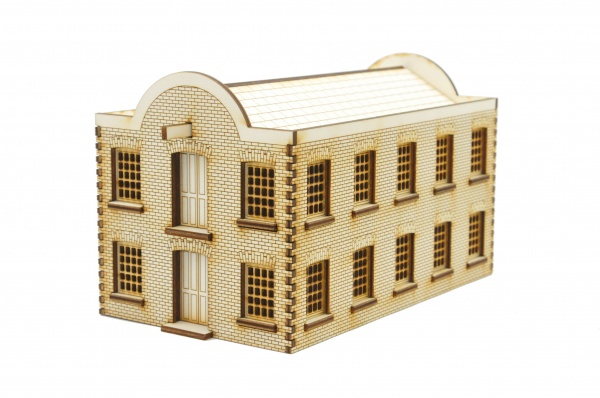 WH006 Ultra Low Relief Warehouse Window Frontage OO Gauge Laser Cut Kit ...