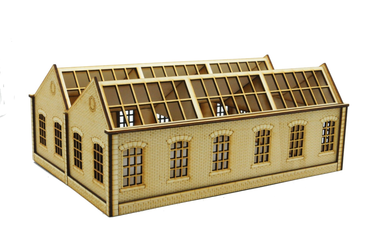 NL010 Long Northlight Factory Extension OO Gauge laser cut Kit ...