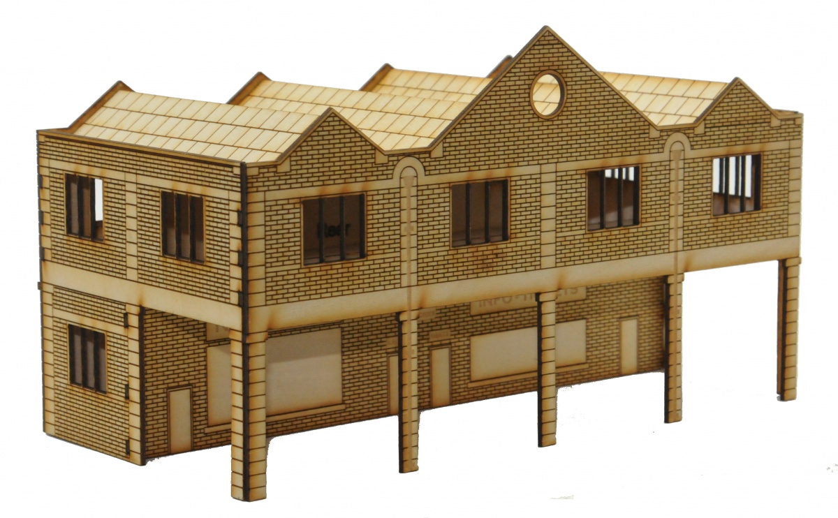 TT-BS001 Bus Station TT:120 Gauge Model Laser Cut Kit ...