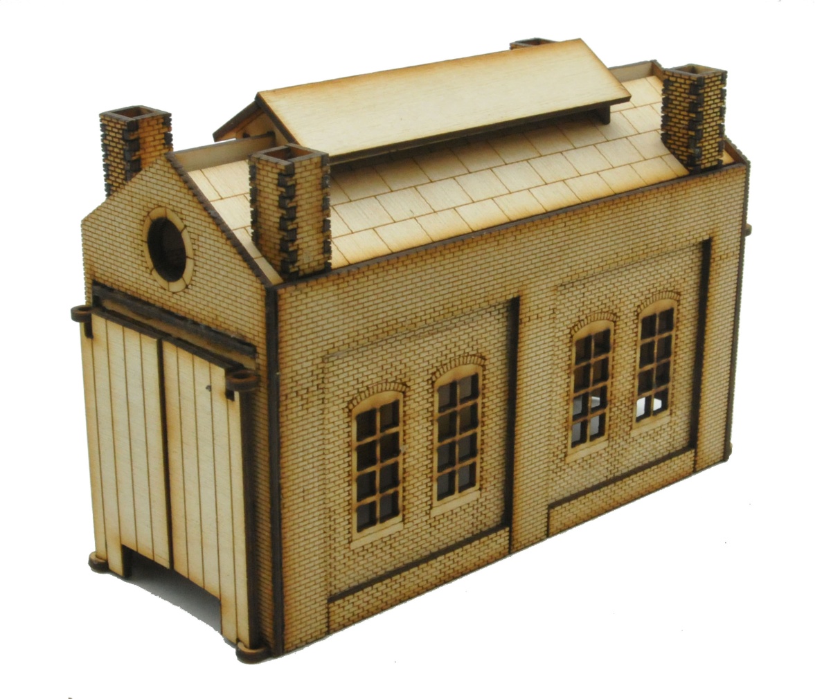 TT-ES006 Single Track Engine Shed TT:120 Gauge Laser Cut Kit ...