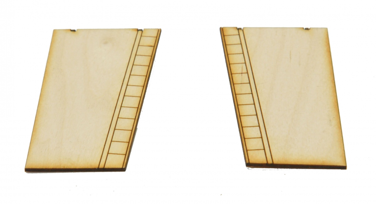 TT-PS006 Single Sided Half Angled Platform Ramp Twin pack TT:120 Gauge ...